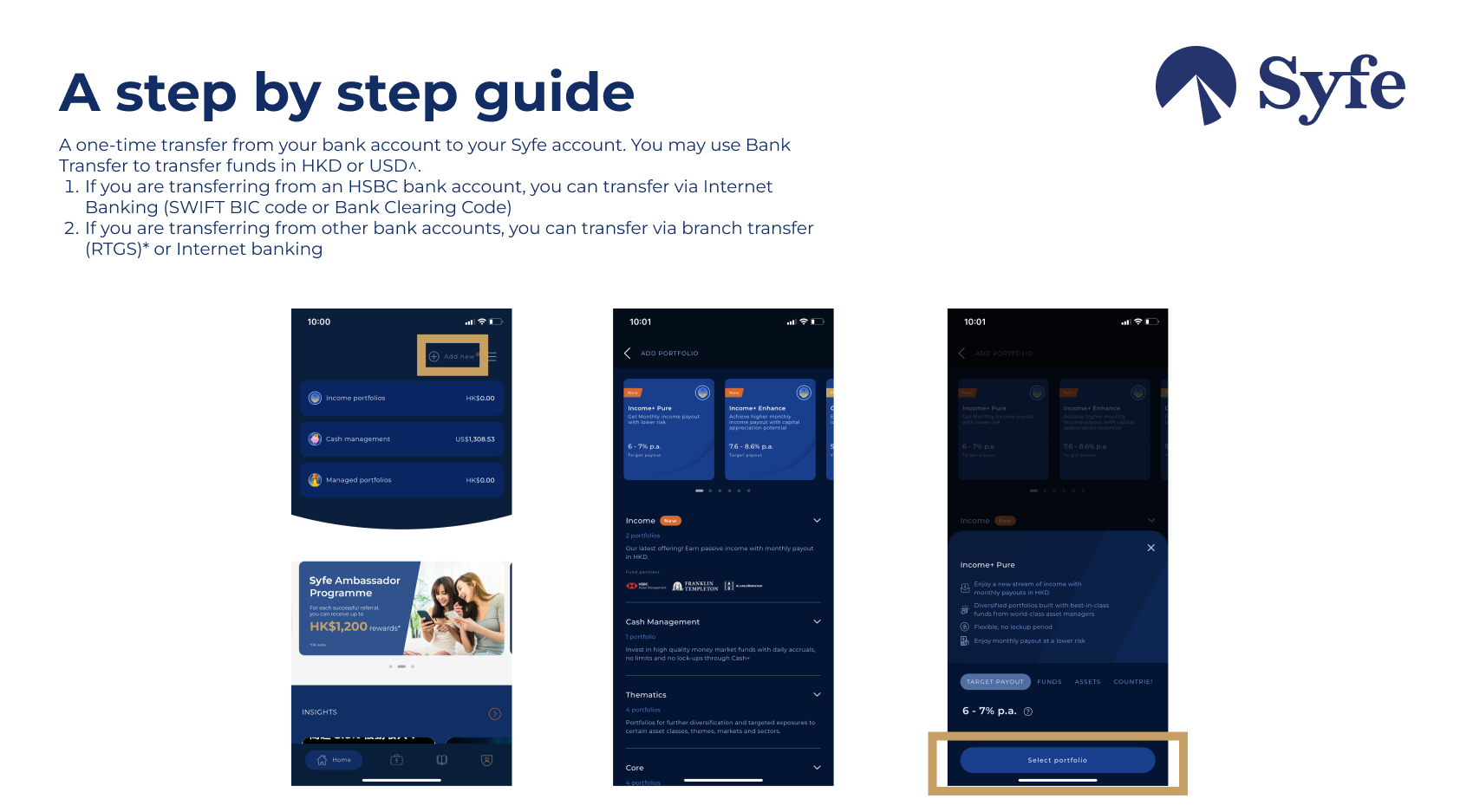 A step by step guide on how to fund your account | Magazine | Syfe HK